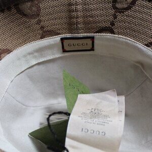 Gucci | Accessories | Nwt Gucci Gg Jumbo Maxi Giant Fedora Bucket Hat M ...